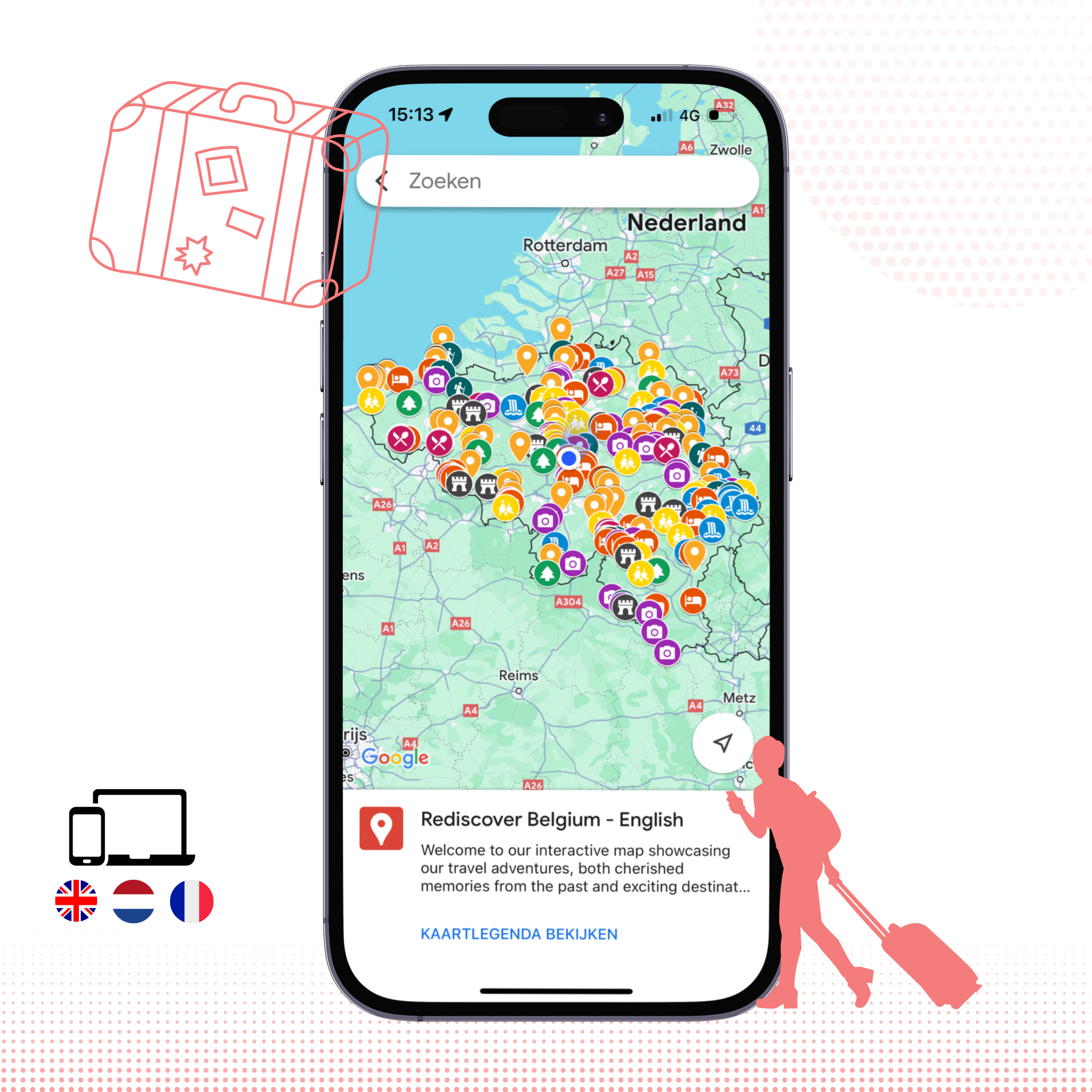 Interactive Digital Map: A Local's Guide to Belgium (with Insta ...